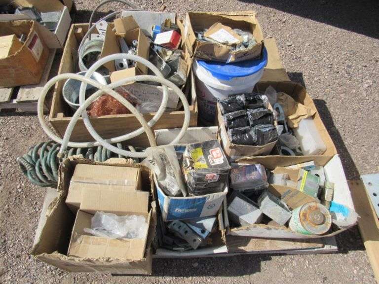 PALLET OF ELECTRICAL, HARDWARE & VARIOUS ITEMS - MOSTLY ALL NEW AND ...