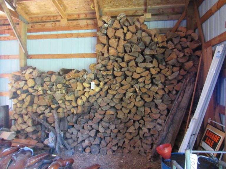 FIREWOOD IN 24" LENGTHS APPROX. 2 1/2 CHORD OF SPLIT AND DRIED PINE ...