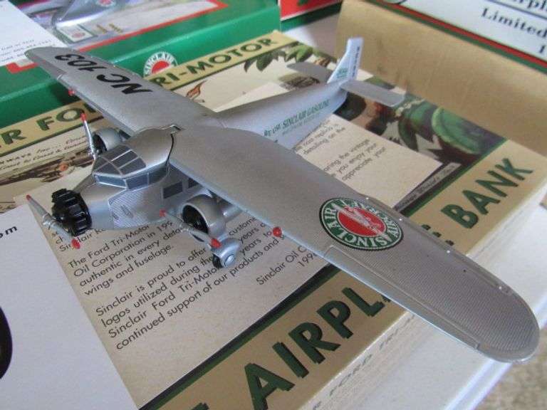 1996 SINCLAIR FORD TRI-MOTOR VINTAGE 1 OF 5,000 AIRPLANE BANK ...