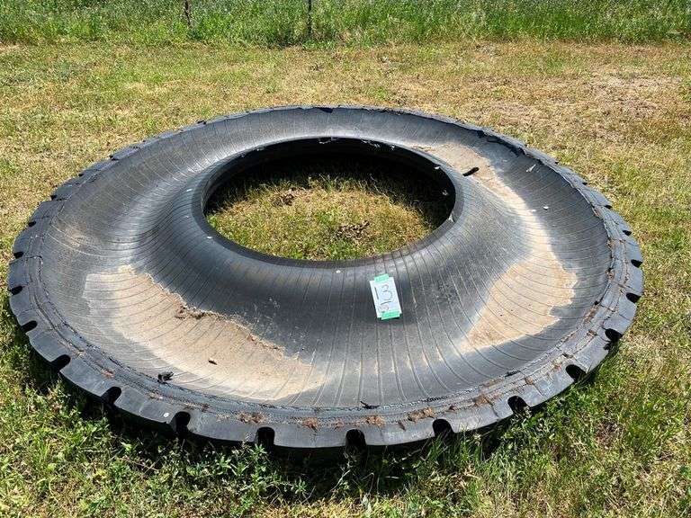 117" DIAMETER TIRE SLICES - USED FOR, WATER CROSSING RIP/RAP, WINDBREAK ...