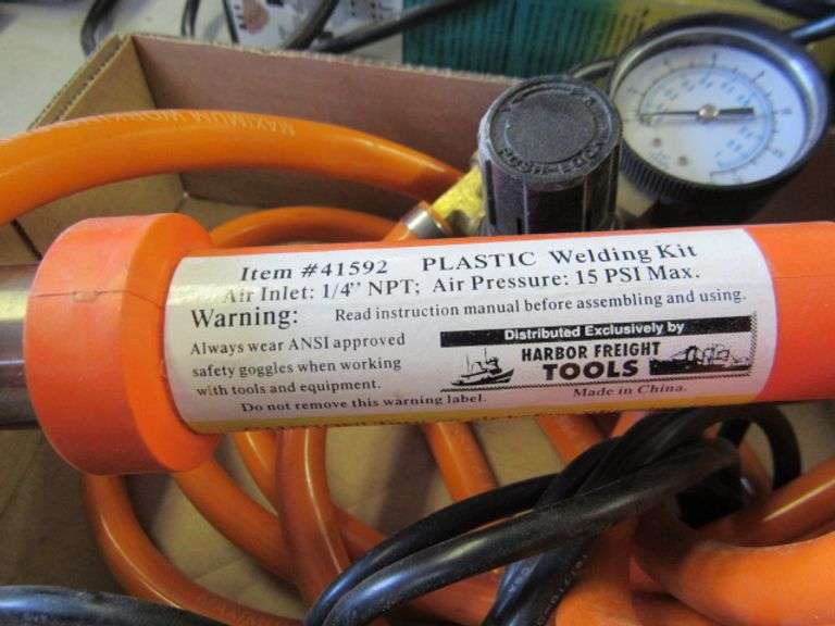 HARBOR FREIGHT 1/4" AIR PLASTIC WELDING KIT - McPherson Auction & Realty