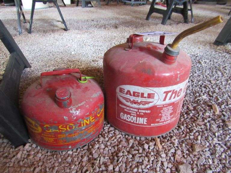 2 METAL GAS CANS - McPherson Auction & Realty