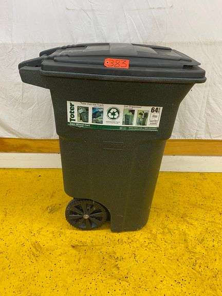 64 Gallon Garbage Can on Wheels - Meagher Auctioneers