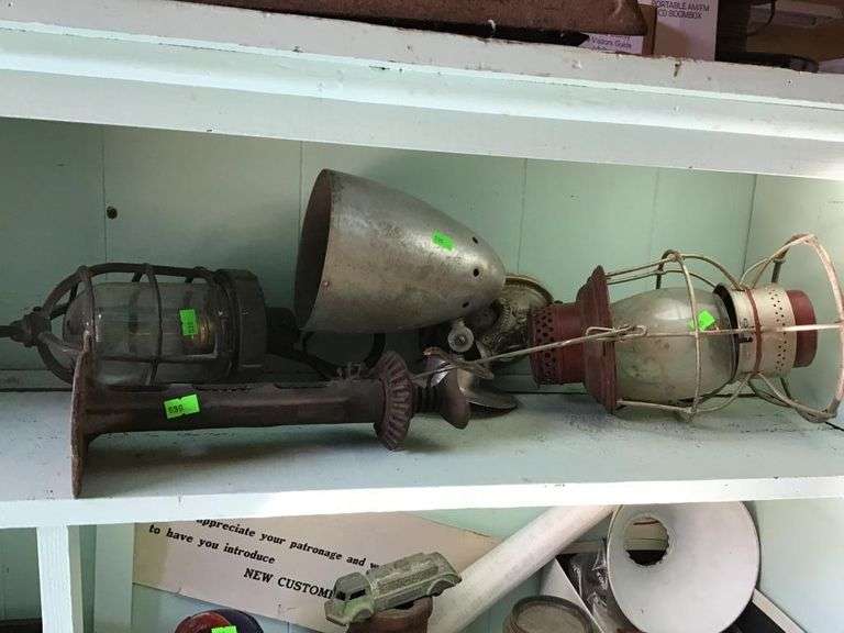 Lantern, Screw Jack And Assorted Light Fixtures - Metzger Property ...