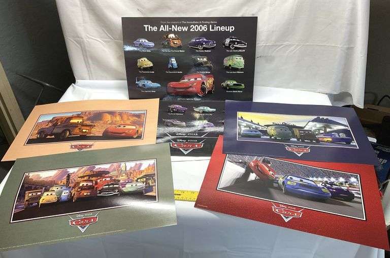 Disney Cars Lithograph (set Of 4) - Metzger Property Services LLC