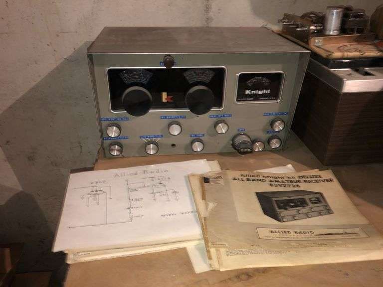 Knight Ham Radio Receiver With Manuals - Metzger Property Services LLC