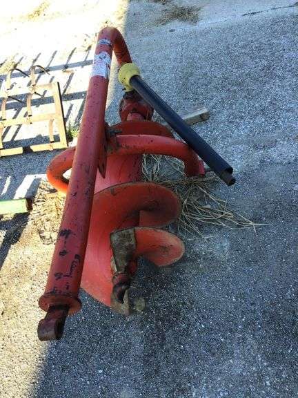 18in post Hole Auger with pto shaft - Metzger Property Services LLC