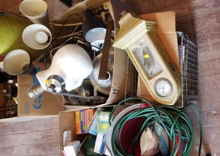 Lamps, Electrical Cord And Light Bulb Assortment - Metzger Property ...