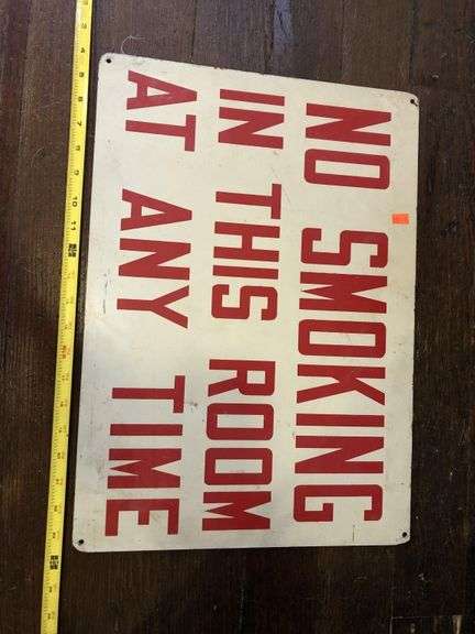 No smoking metal sign - Metzger Property Services LLC