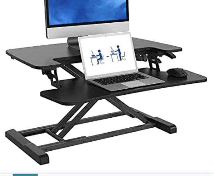 FLEXISPOT Standing Desk Converter 28 Inches Stand up Desk Riser, Height ...