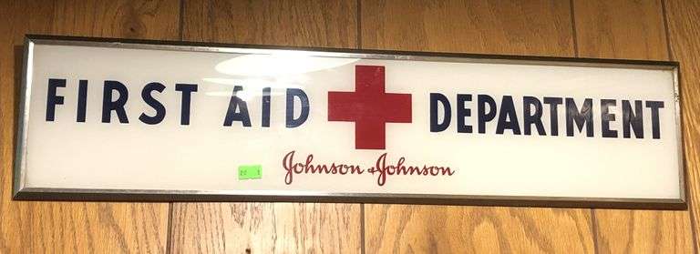 Johnson & Johnson Sign Glass - Metzger Property Services LLC