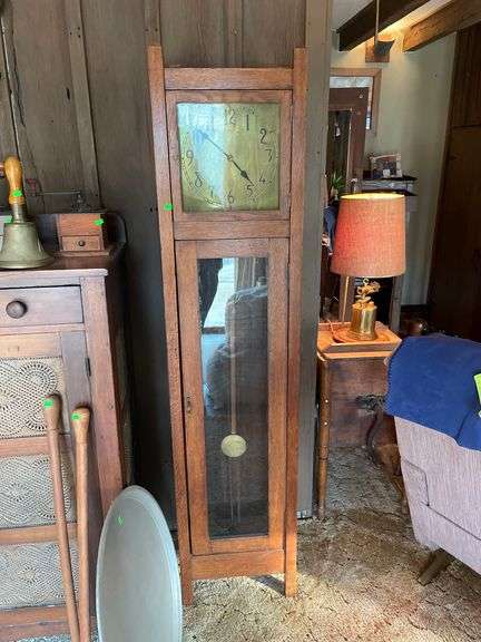Mission style grandfather clock 72x16x12 - Metzger Property Services LLC