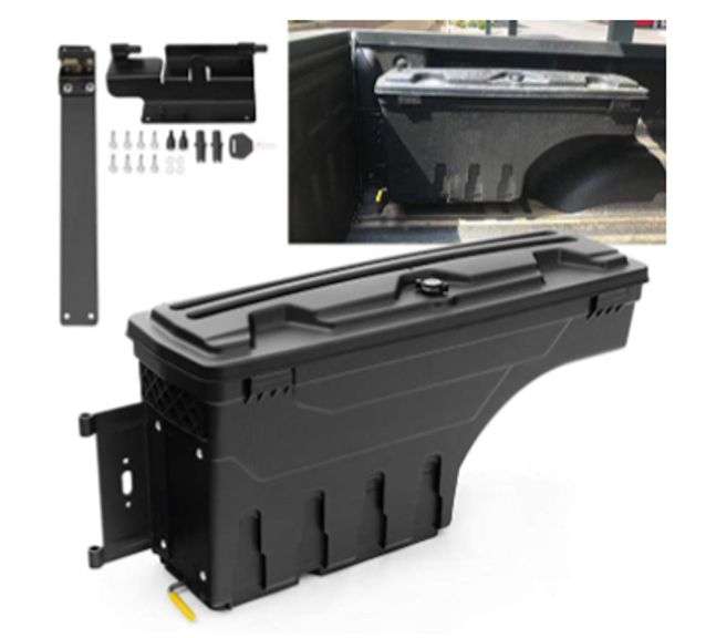 Lockable Truck Bed Storage Box, Left Driver Side - Metzger Property ...