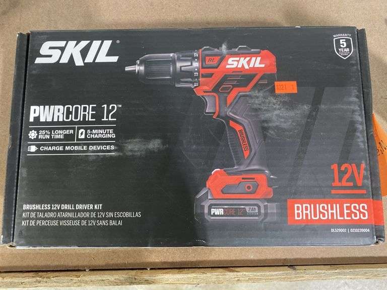 Skil PwrCore 12 brushless 12v drill driver kit, missing a battery ...