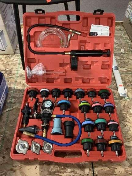 28 pc universal radiator pressure tester and vacuum type cooling system ...