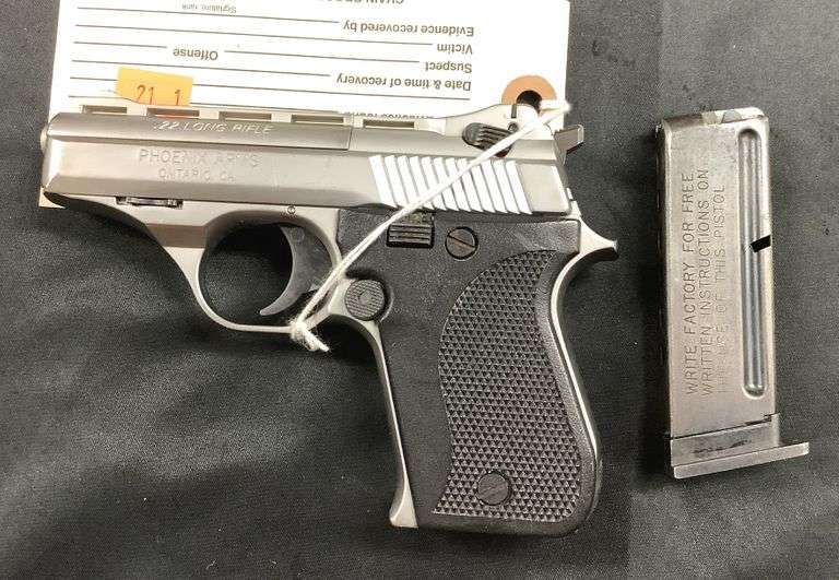 Phoenix Arms Hp22 Handgun 22 Long Rifle With magazine - Metzger ...