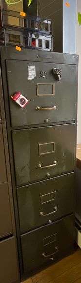 One Rand kardex bureau 4 drawer file cabinet and racks - Metzger ...