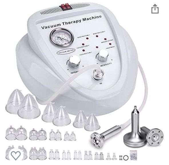 Vacuum Therapy Machine, Mcwdoit Cupping Machine 0-70 cmHg for Butt ...