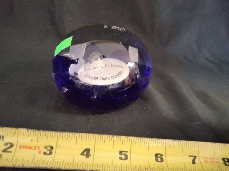 Maude and Bob St Clair paperweight - Metzger Property Services LLC