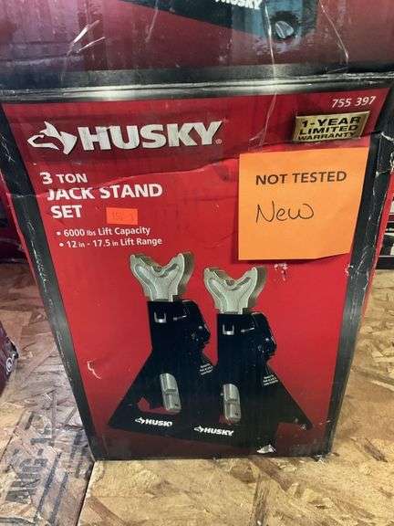 Husky 3 ton jack stand set - Metzger Property Services LLC