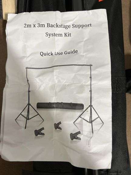 2m x 3m backdrop stand - Metzger Property Services, LLC