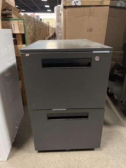 2 drawer rolling filing cabinet-bent side - Metzger Property Services LLC