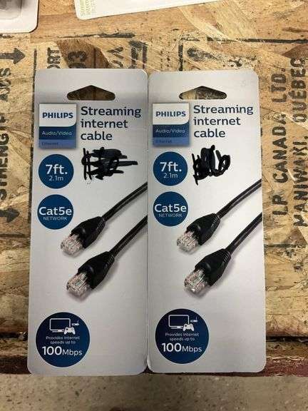 2 Philips streaming internet cables, 7 ft. - Metzger Property Services LLC
