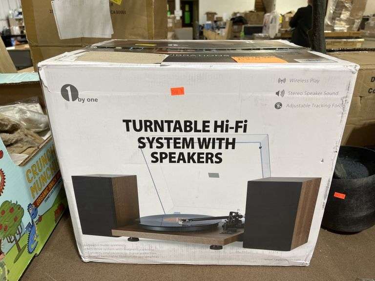 Turntable Hi-Fi system with speakers - Metzger Property Services LLC