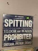 Spitting Prohibited Metal Sign11”x11” - Metzger Property Services LLC