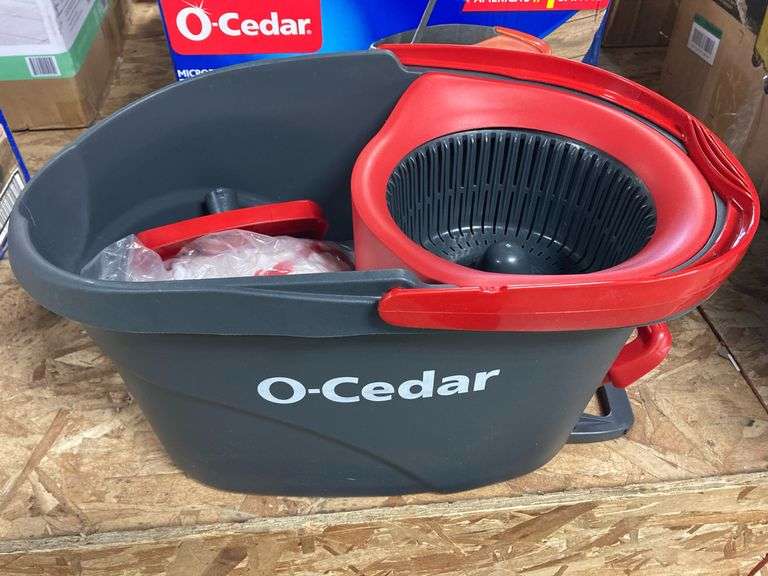 O-Cedar Microfiber Easywring Spin Mop & Bucket System (Missing Handle ... O-Cedar Microfiber Easywring Spin Mop & Bucket System (Missing Handle ...