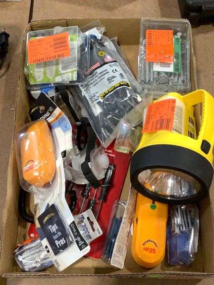 Miscellaneous box of hardware and tools - Metzger Property Services LLC