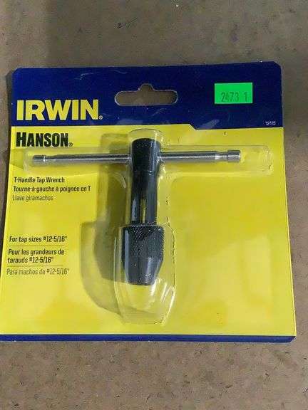 Irwin Hanson T-handle tap wrench - Metzger Property Services LLC