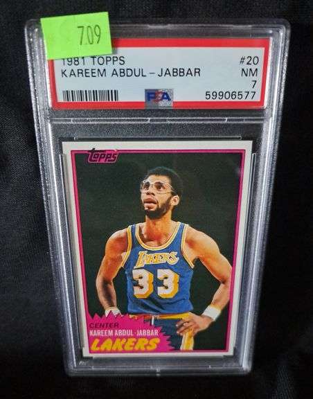 1 1981 TOPPS KAREEM ABDUL-JABBAR BASKETBALL CARD - Metzger Property ...