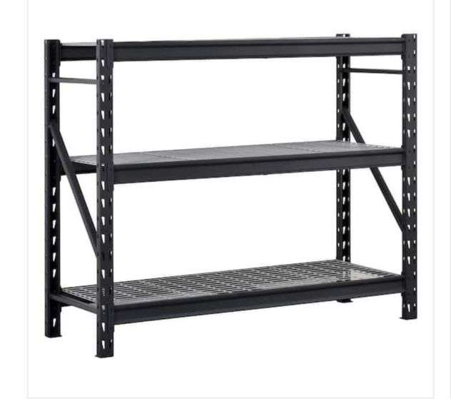 3-Tier Heavy Duty Industrial Welded Steel Garage Storage Shelving Unit ...