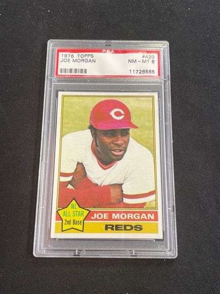 1976 Topps Joe Morgan card in case - Metzger Property Services LLC