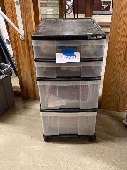 Rolling Plastic Storage Container 27”x14”x12 1/2” - Metzger Property ...