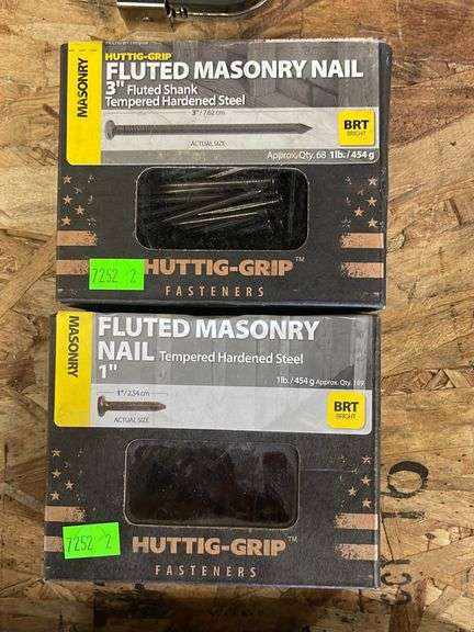 2 boxes 3” masonry nails - Metzger Property Services LLC