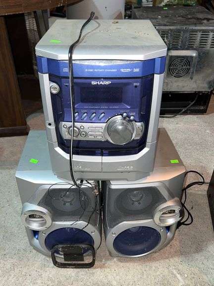 Sharp 3-Disc Rotary Changer Stereo with Speakers - Metzger Property ...