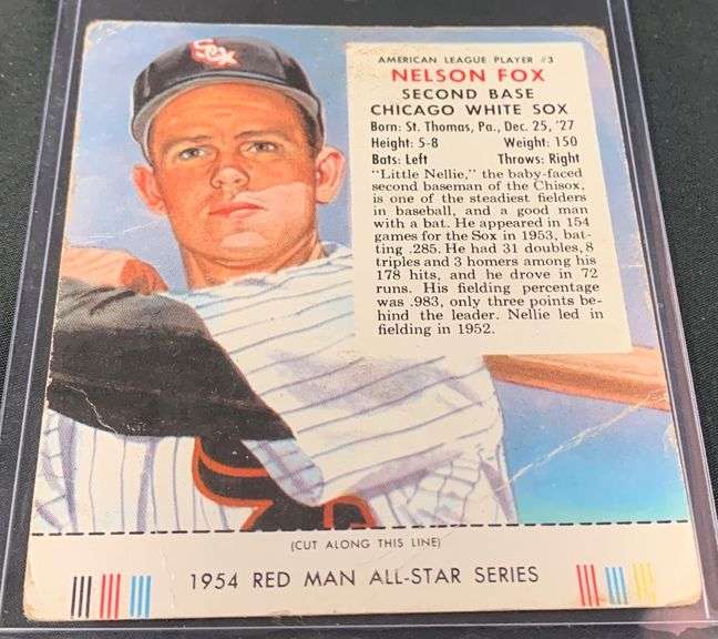 1954 Nelson Fox Red man Tobacco Card - Metzger Property Services LLC