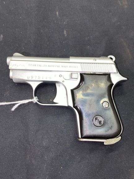 Titan twenty five semiautomatic caliber .25 acp including 2 holsters ...
