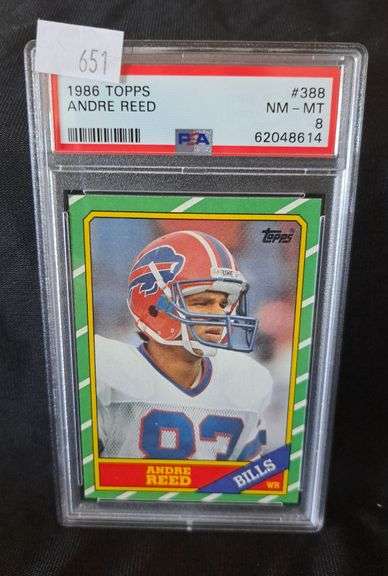 1 1986 TOPPS ANDRE REED FOOTBALL CARD - Metzger Property Services LLC
