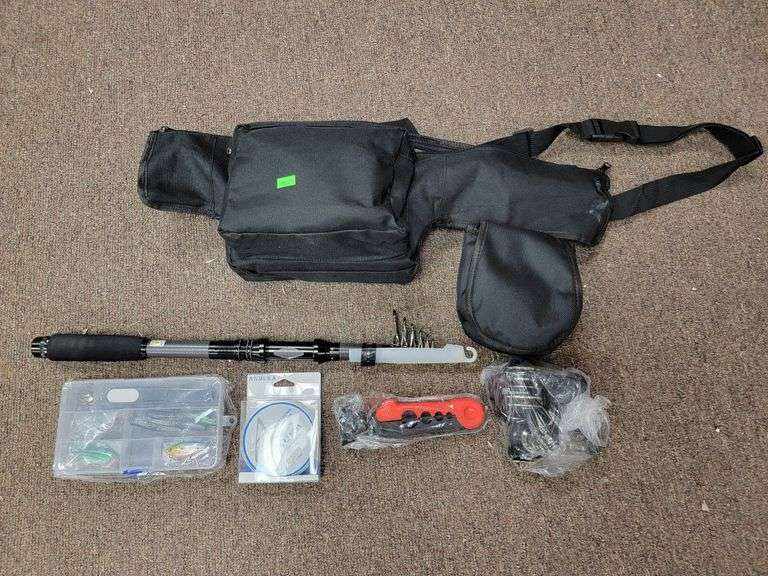 Fishing rod and reel kit with carrying case - Metzger Property Services LLC