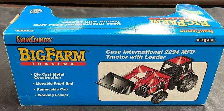 ERTL Big Farm case International 2294 MFD tractor with loader die cast ...