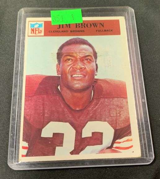 1966 Philadelphia Jim Brown Card - Metzger Property Services LLC