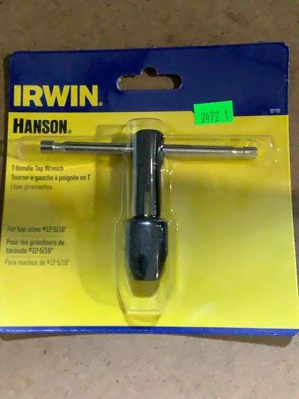 Irwin Hanson T-handle tap wrench - Metzger Property Services LLC