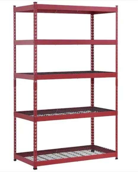 Husky 5-Tier Heavy Duty Boltless Steel Garage Storage Shelving Unit in ...