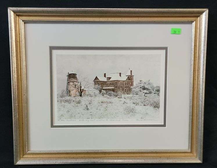 Ronald Thomason Print, artist signed, 12.25x15.25” - Metzger Property ...