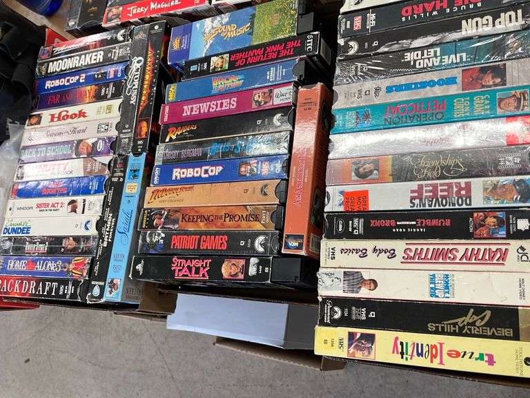 Assorted VHS tapes- 3 boxes - Metzger Property Services LLC