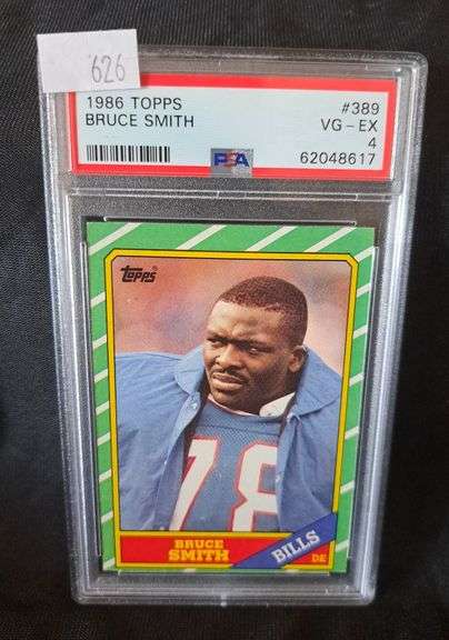 1 1986 TOPPS BRUCE SMITH FOOTBALL CARD - Metzger Property Services LLC