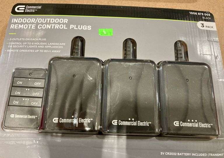 Commercial electric indoor outdoor remote control plugs - Metzger ...